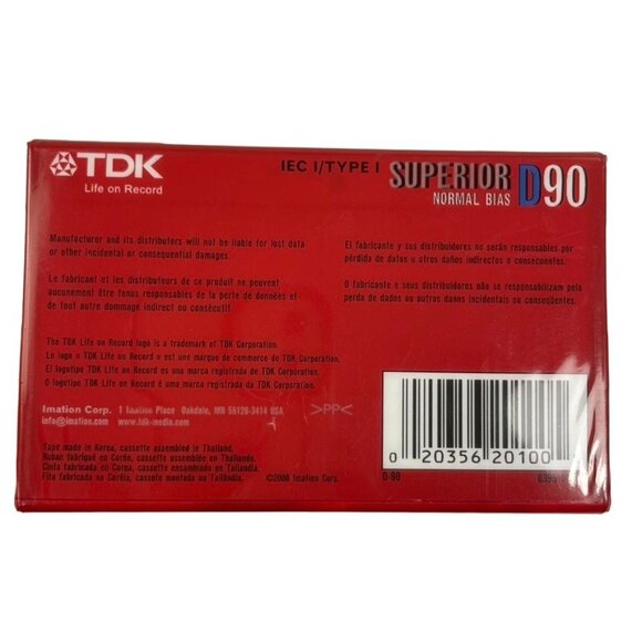 TDK | Media | Tdk D9 Audio Cassette Tapes Superior Normal Bias Blank Lot Of 3 Sealed U | Poshmark